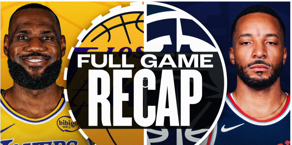 The Lakers defeat the Clippers 122-97 with LeBron scoring 26 and Luka ...